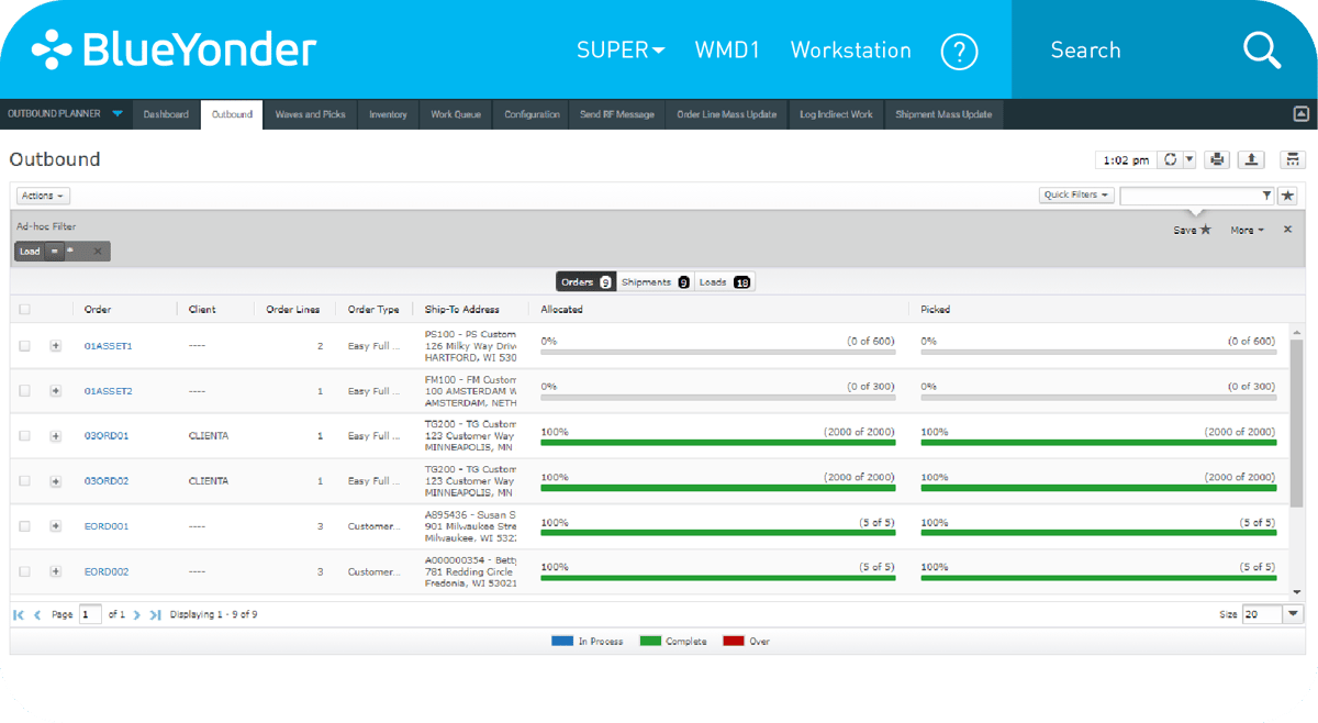 Warehouse Management System WMS | Blue Yonder